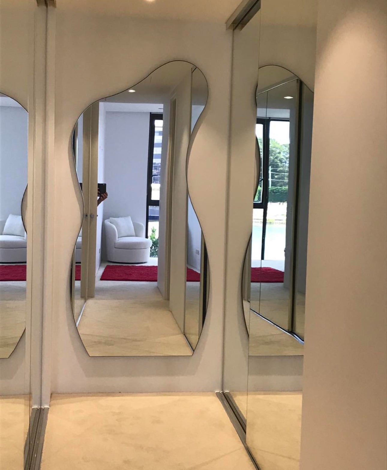 Full Length Wavy Mirrors Sale Melbourne - Prism Mirrors