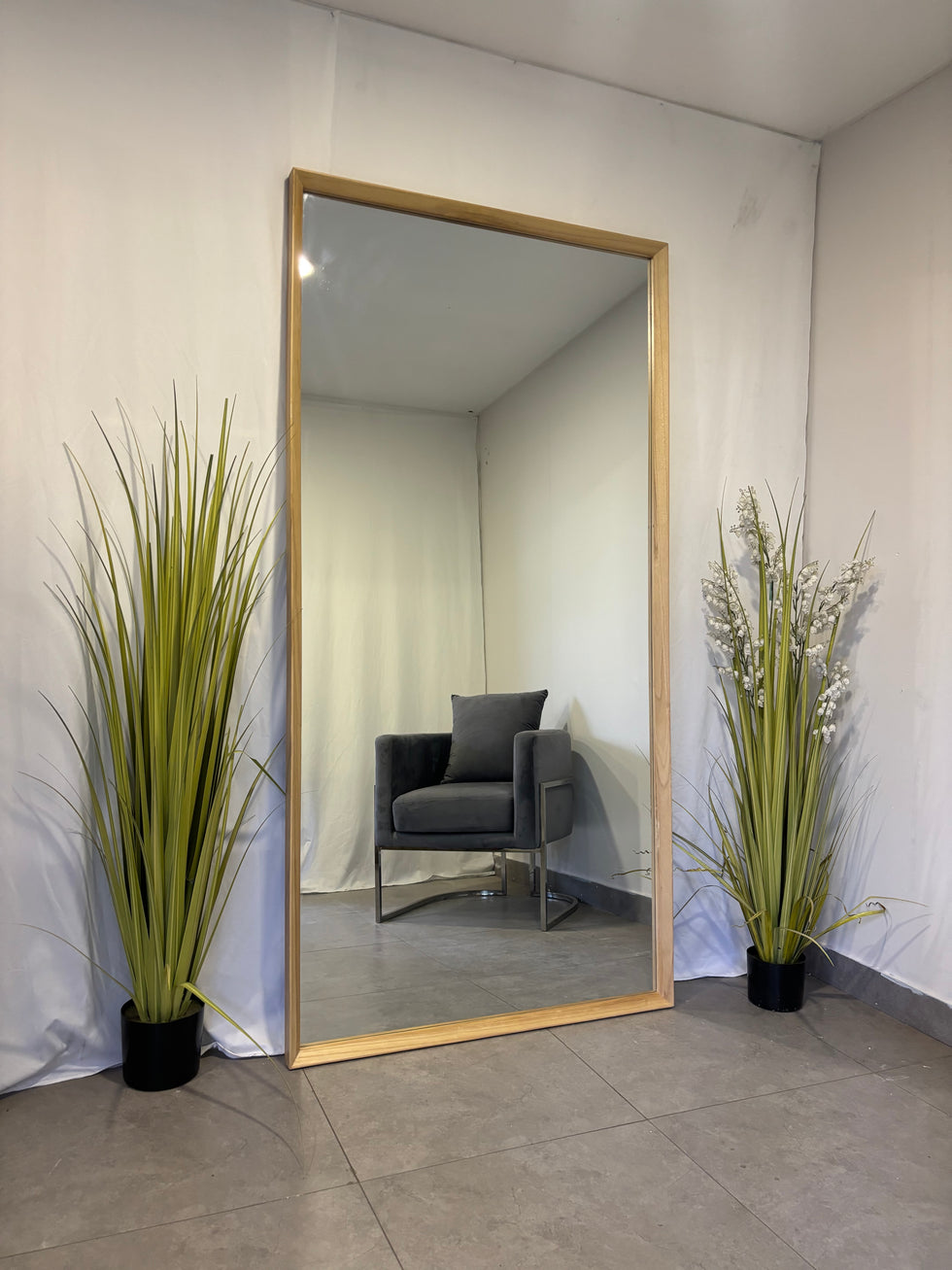 Inverted Box Mirror - Natural - 200cm x 100cm – Prism Mirrors